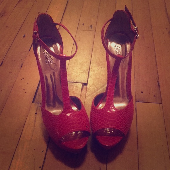Carlos Santana | Shoes | Red High Heels 3 Inch Spike | Poshmark